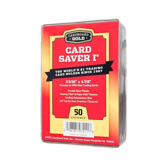 PSA x Cardboard Gold Card Saver 1 Semi-Rigid Holder (50ct)