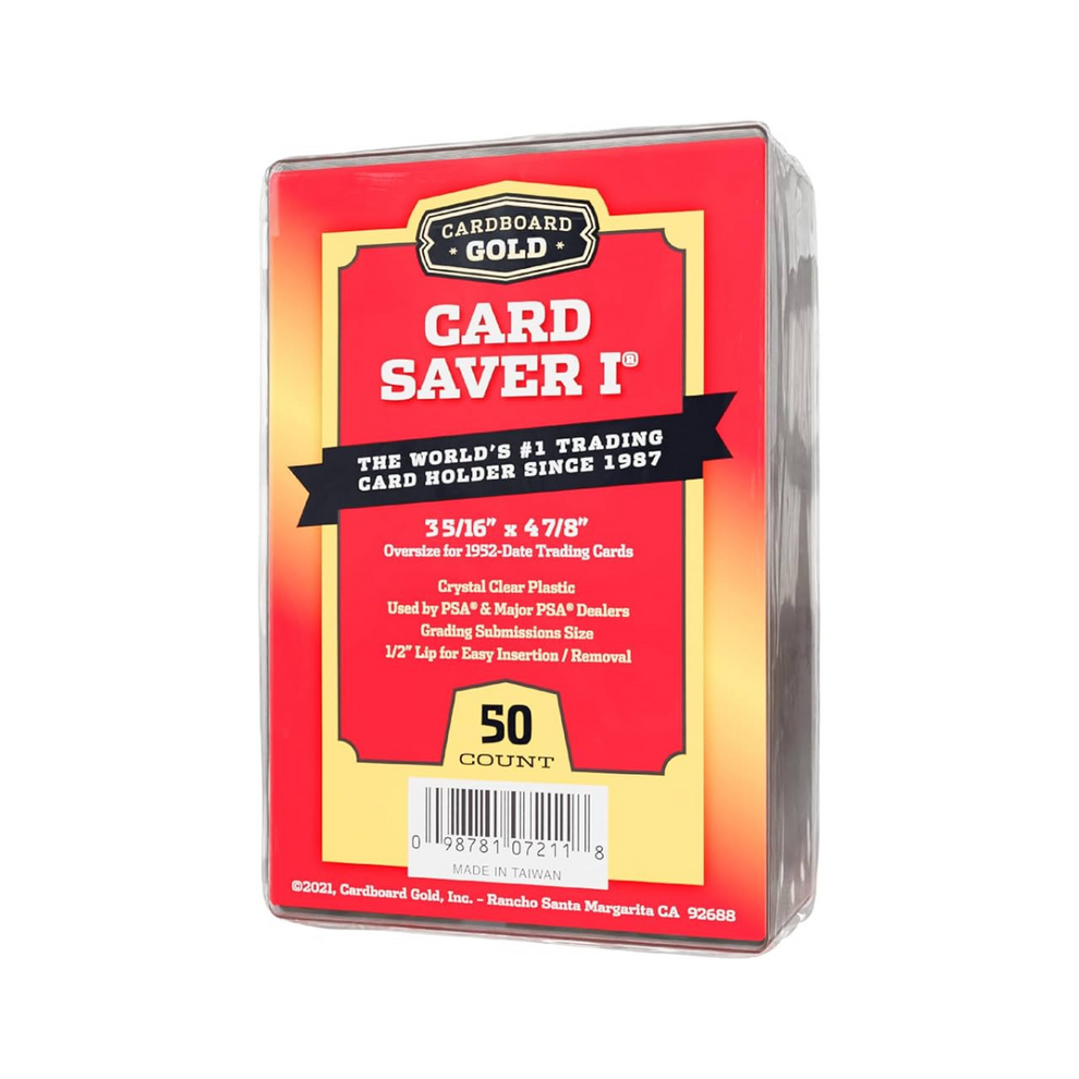 PSA x Cardboard Gold Card Saver 1 Semi-Rigid Holder (50ct)